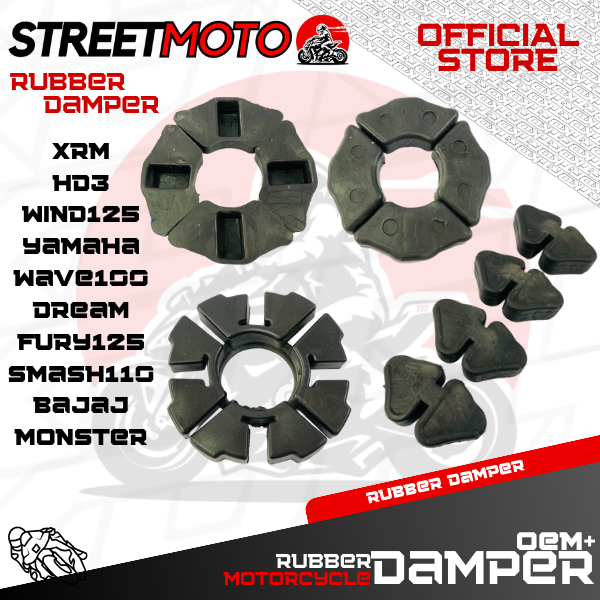 Rubber damper For XRM Sniper Shogun HD3 Bajaj X4 Wind125 YAMAHA Sonic ...
