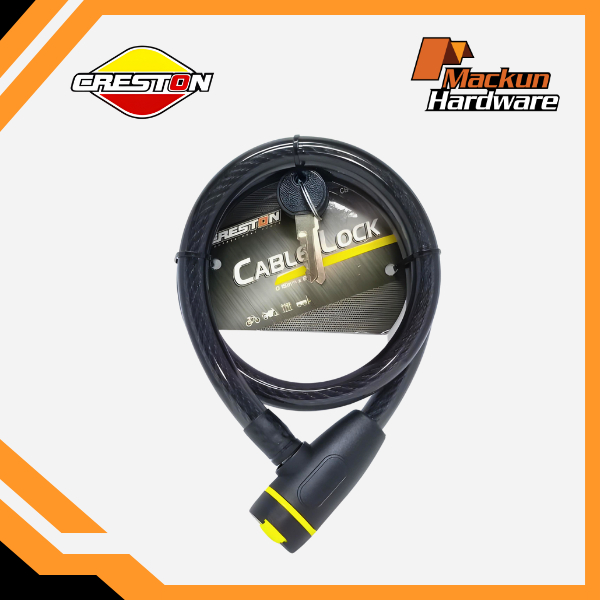 CRESTON CABLE LOCK CB3800 Size 15mm x 800mm | Shopee Philippines