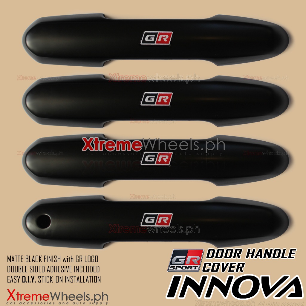 Toyota Innova Zenix 2023 to 2026 Set GR Door Handle Cover Matte Black ...