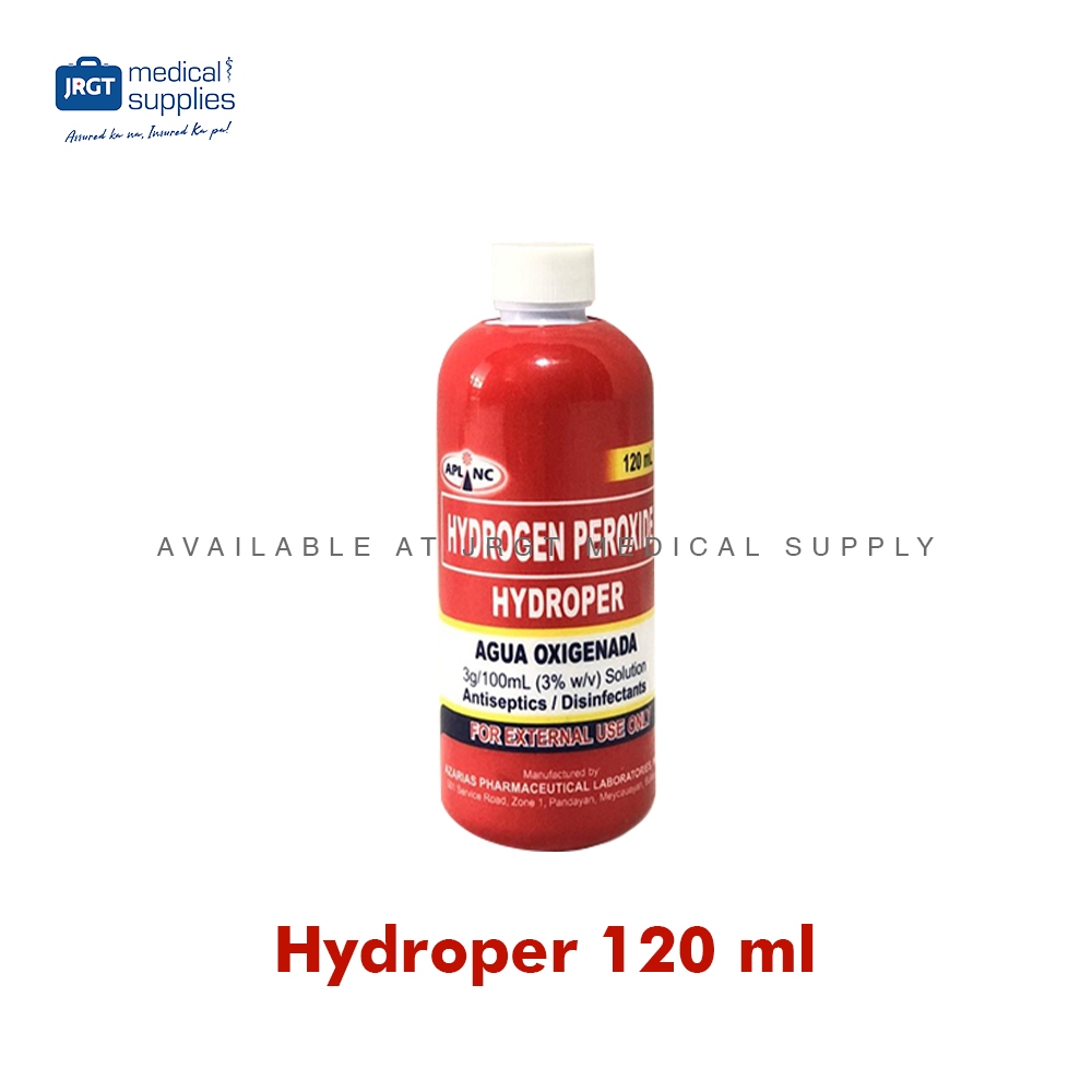 Aguaper Hydroper Hydrogen Peroxide 3% (30ml/60ml/120ml) | First Aid ...