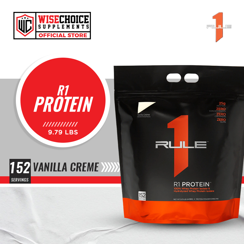Rule 1 R1 Protein Whey Isolate 10 lbs Vanilla Creme Flavor | Shopee ...