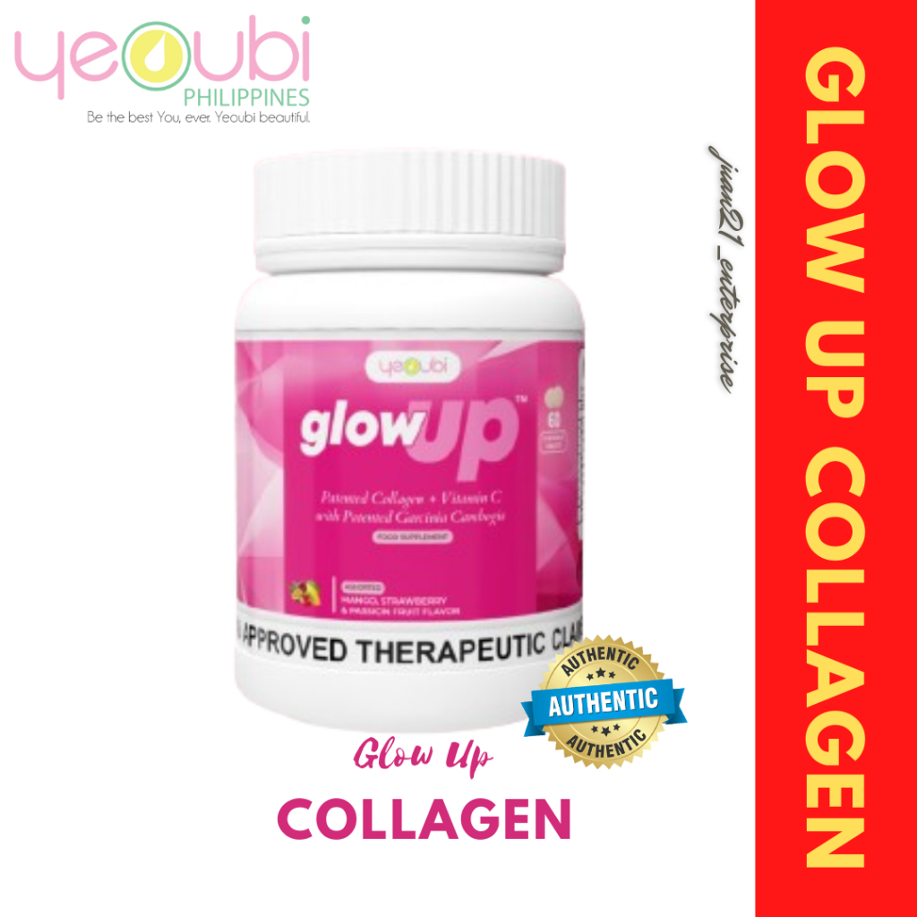Authentic Glow Up Collagen with Patented Collagen + Vitamin C ...