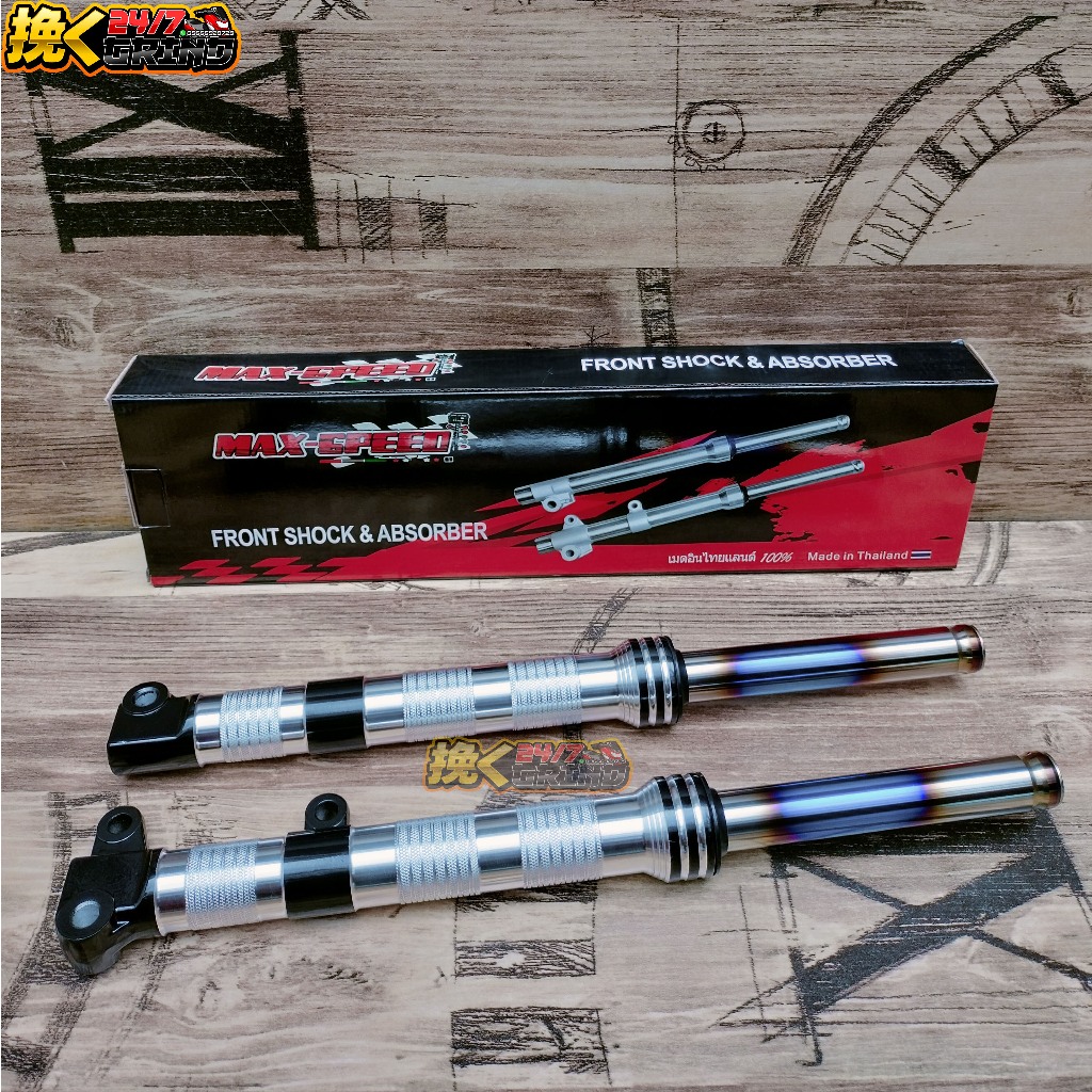 Ligthen Front Shock Assembly Max Speed Black Series Titanium Inner Tube For Mio Sporty / Mio i ...