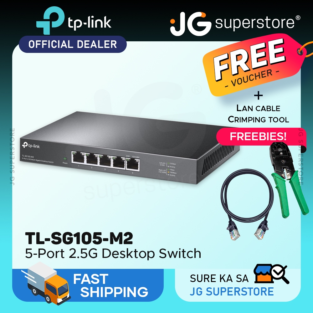 TP-Link TL-SG105-M2 5-Port 2.5G Multi-Gigabit Desktop Switch (Unmanaged ...