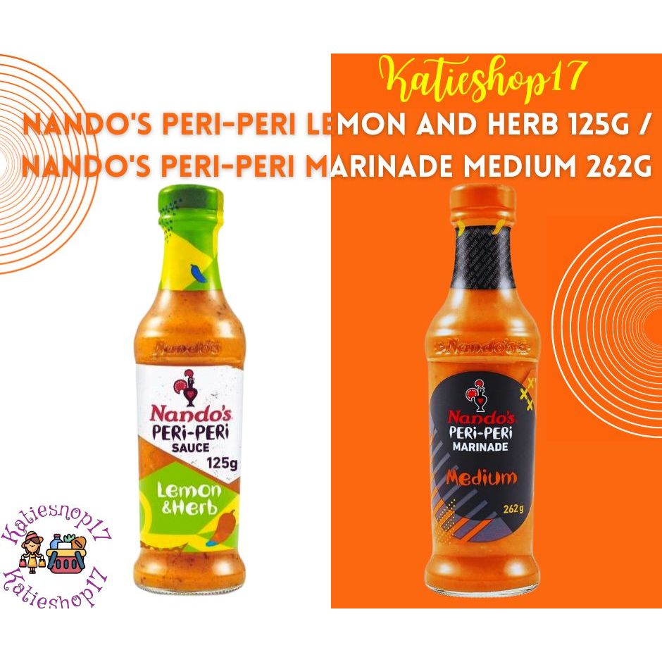 Nando's Peri-Peri Lemon and Herb 125g / Nando's Peri-Peri Marinade Medium 262g | Shopee Philippines