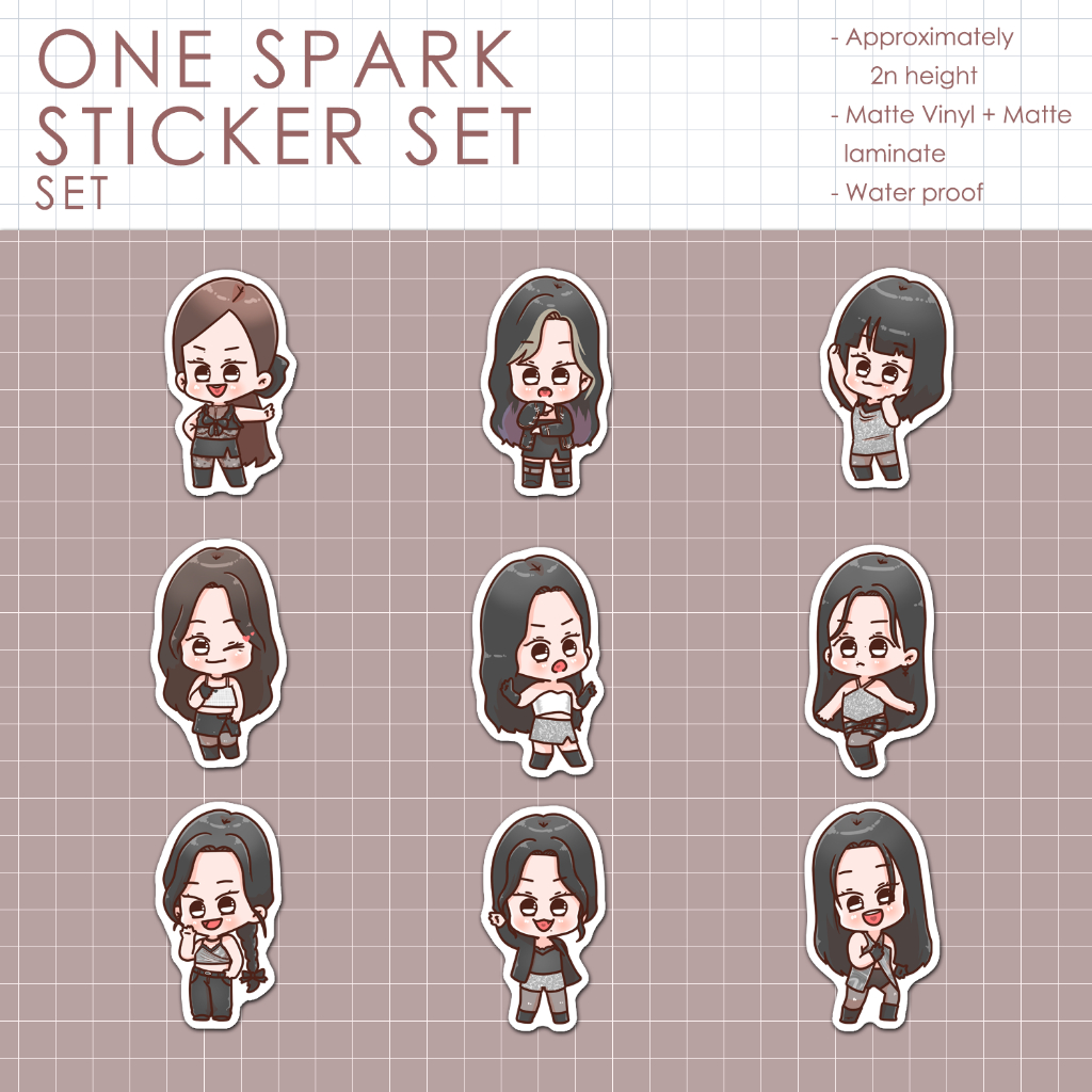 (SET) One spark sticker set | Shopee Philippines
