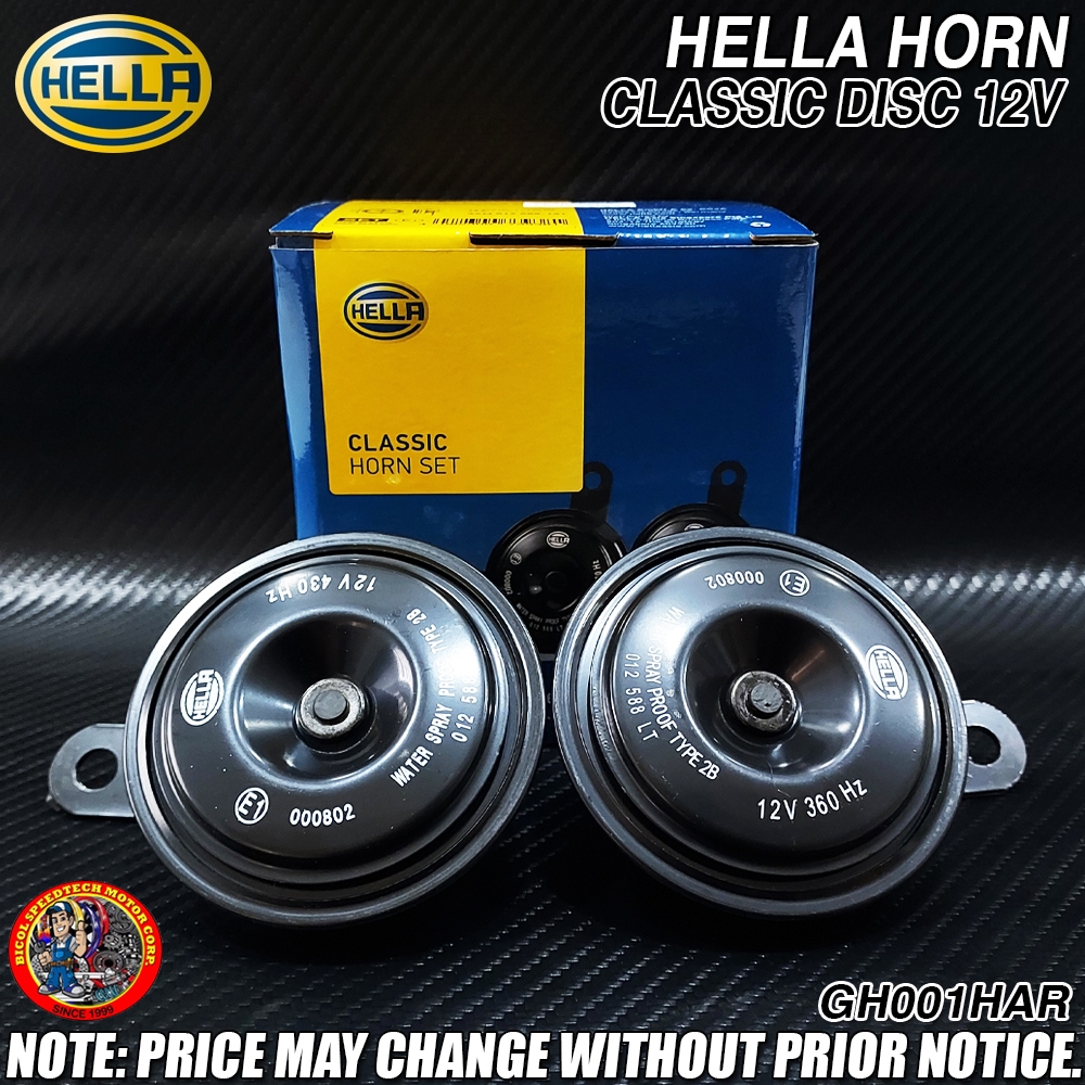 HELLA HORN CLASSIC DISC 12V (GH001HAR) | Shopee Philippines
