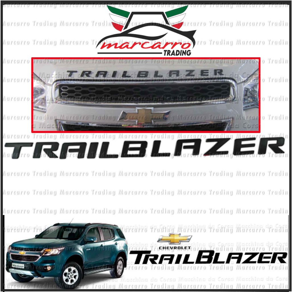 Chevrolet Trailblazer / Chevrolet Trail blazer Hood Emblem (Matte Black ...