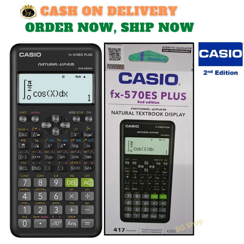 Casio fx-570ES PLUS 2nd Edition Scientific Calculator | Shopee Philippines