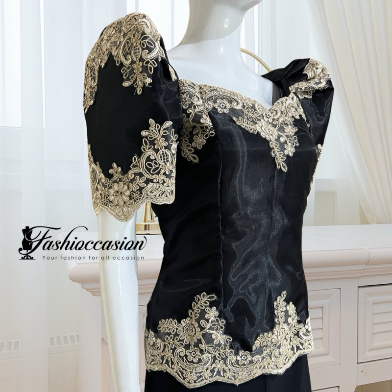 Filipiniana MC BLOUSE CORDED LACES - Modern Filipiniana Designs ...
