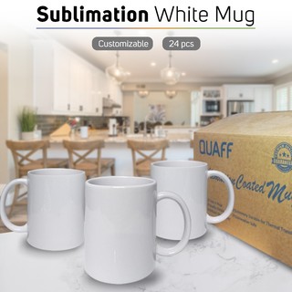 1-Box QUAFF Sublimation Coated White Mug 11oz Sublimation Coated ...