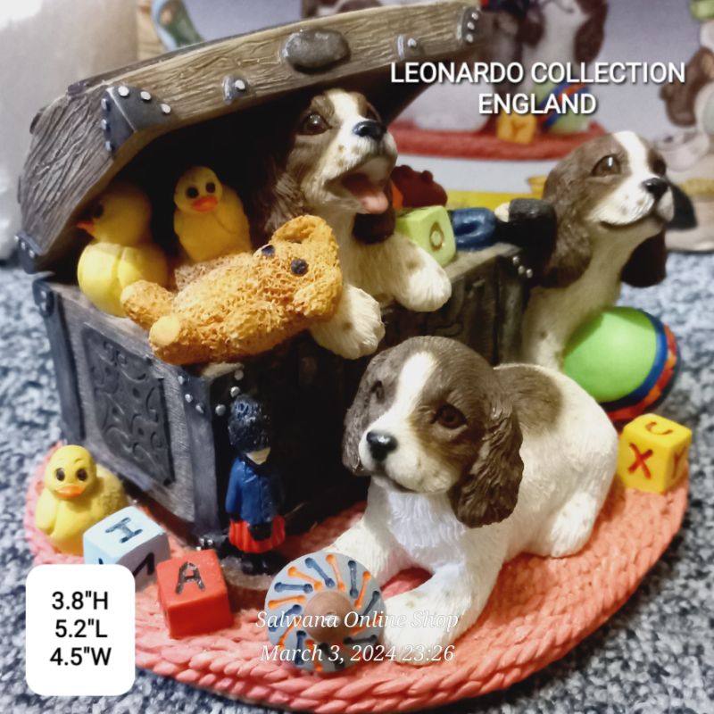 LEONARDO COLLECTION ENGLAND • JAPANESE HINO DOG FIGURINE • BRANDEW WITH ...