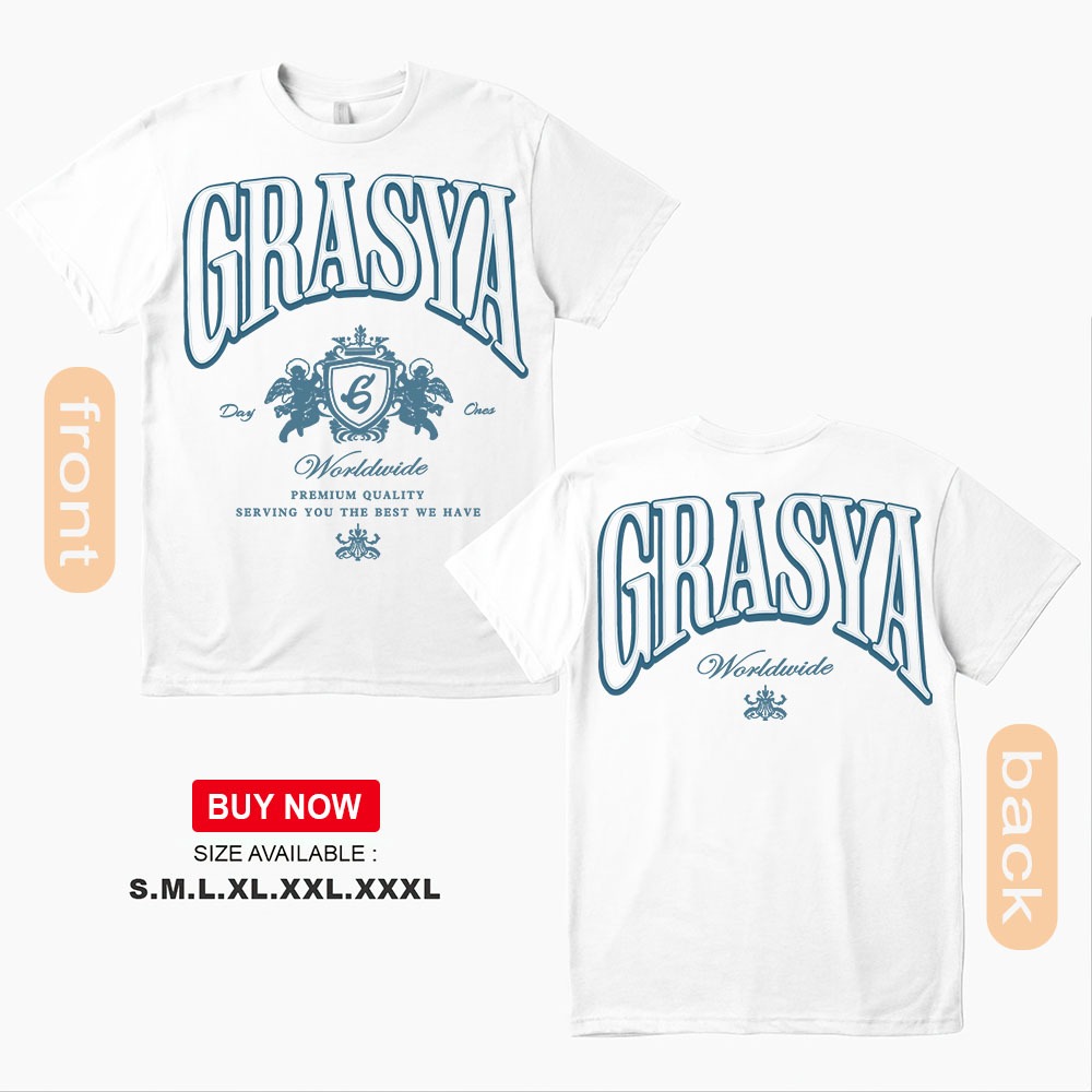 Grasya World Clothing Quality Design 220gsm Cotton T-Shirt Suitable for ...