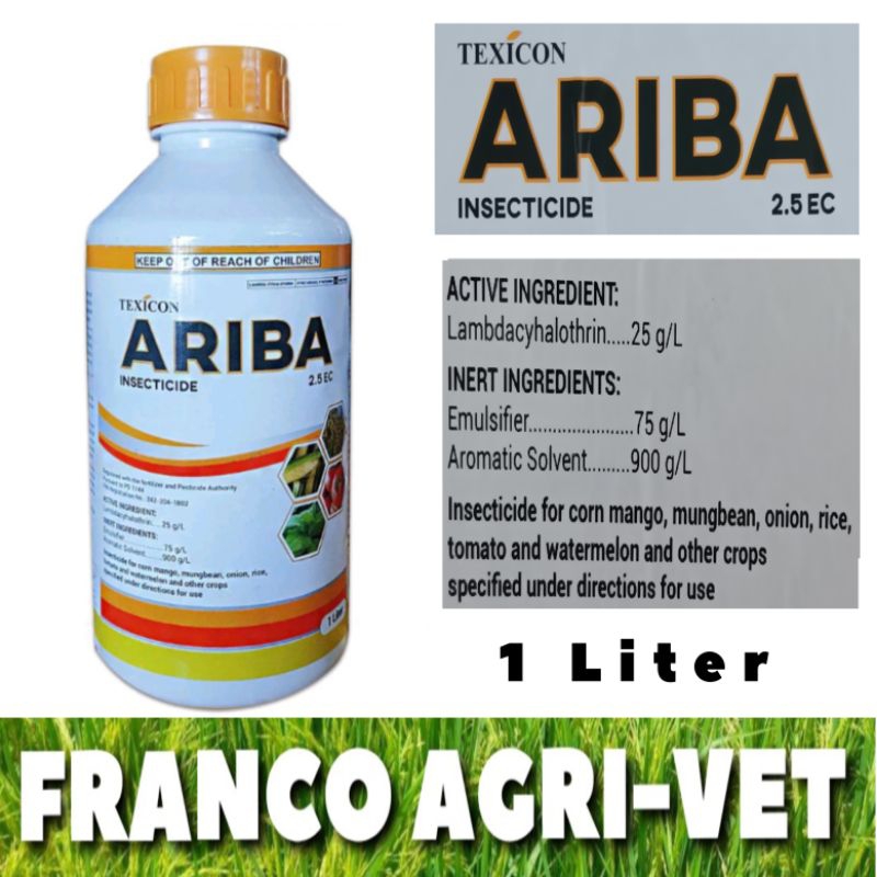 Ariba 2.5 EC Insecticide ( 1 Liter) by Texicon | Shopee Philippines