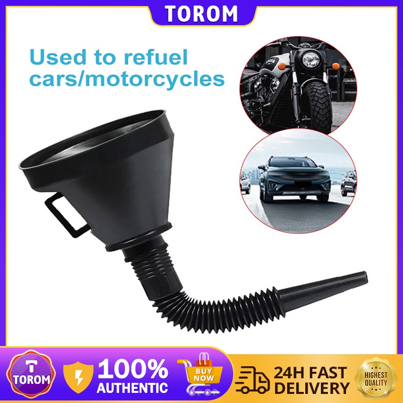 Motorcycle Oiler Filter Funnel for Filling Oil Universal 2 In 1 Plastic ...