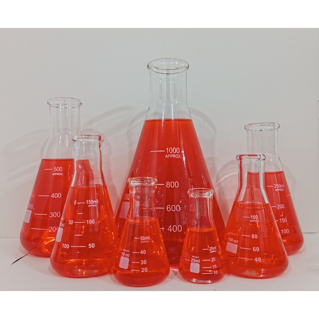 LB2 LAB ERLENMEYER FLASK BOROSILICATE GLASS | Shopee Philippines