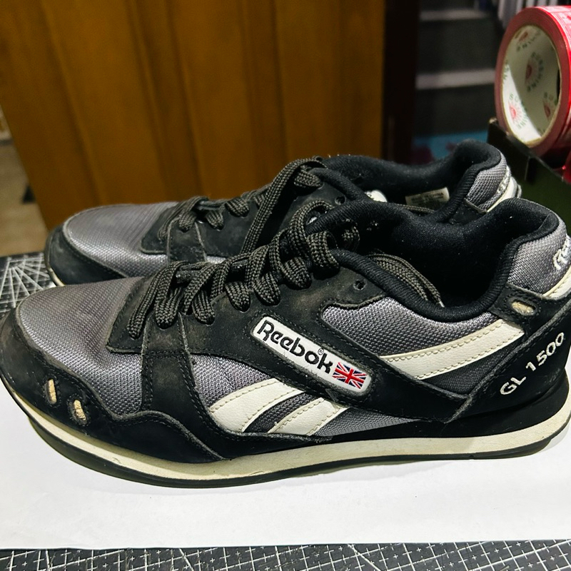 preloved REEBOK SHOES GL 1500 black graphite white | Shopee Philippines