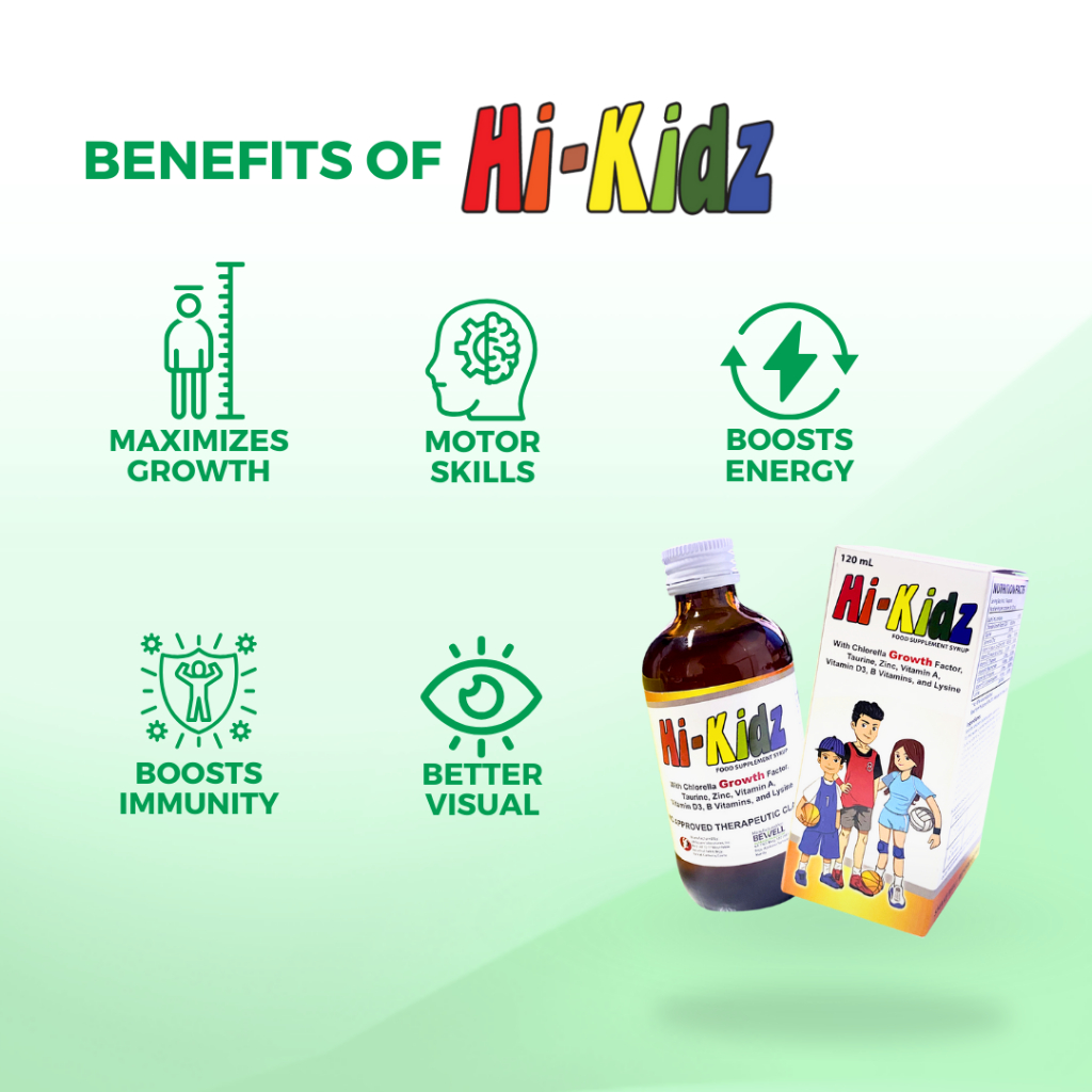 Hi-Kidz with Chlorella Growth Factor 120ml | Shopee Philippines