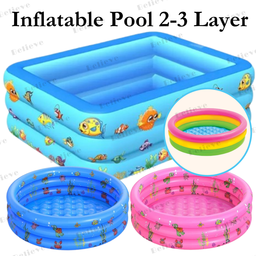 Rectangular Inflatable swimming pool for kids/adults ,Intex, thick 3 ...