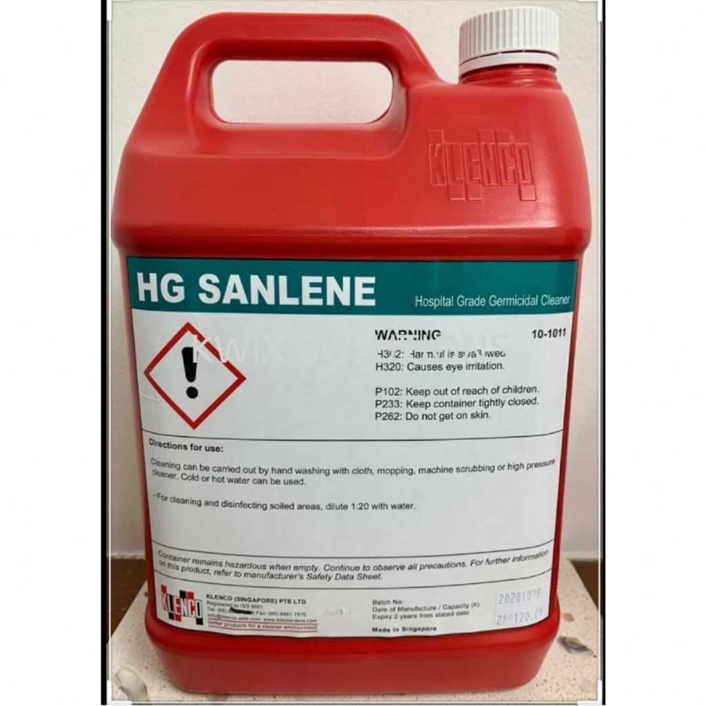 KLENCO (Hospital Grade) HG Sanlene Cleaner and Disinfectant Germicidal ...