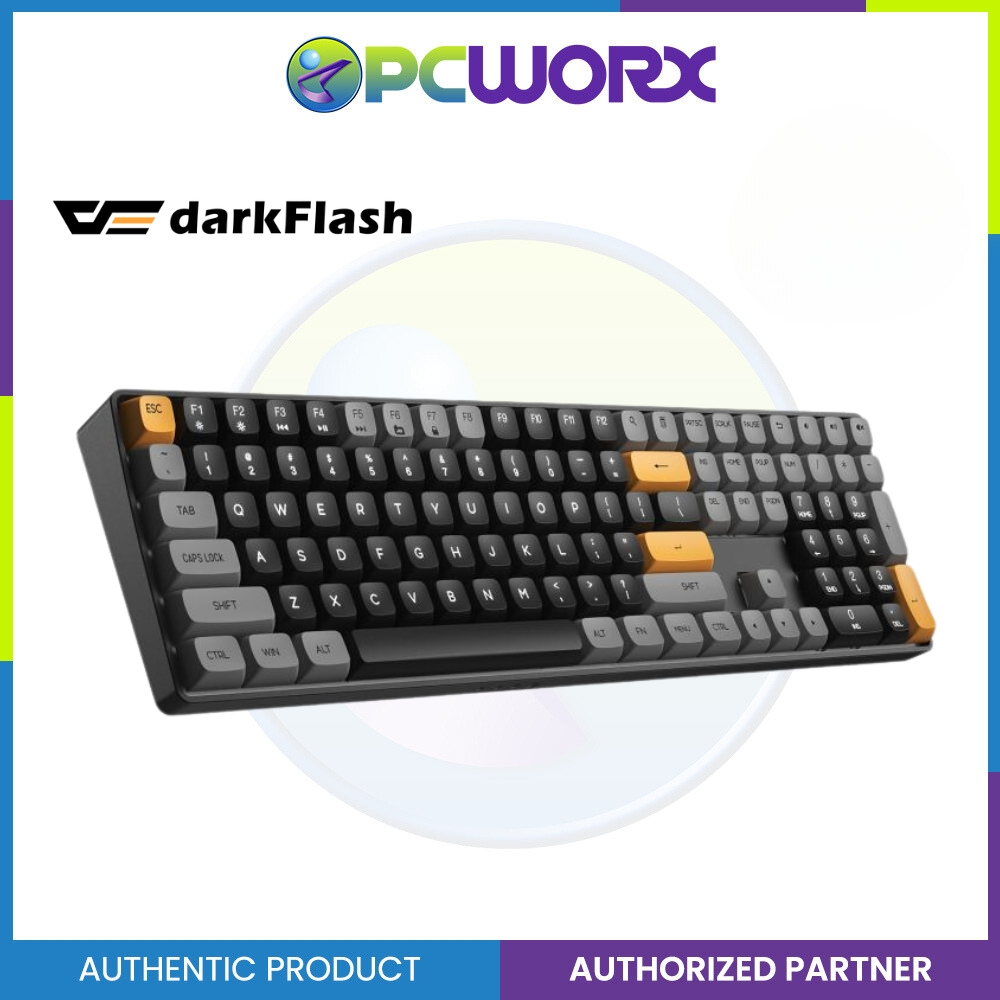 DarkFlash GD108 Mechanical Keyboard 110-Key Hotswap Wired+2.4G Wireless ...