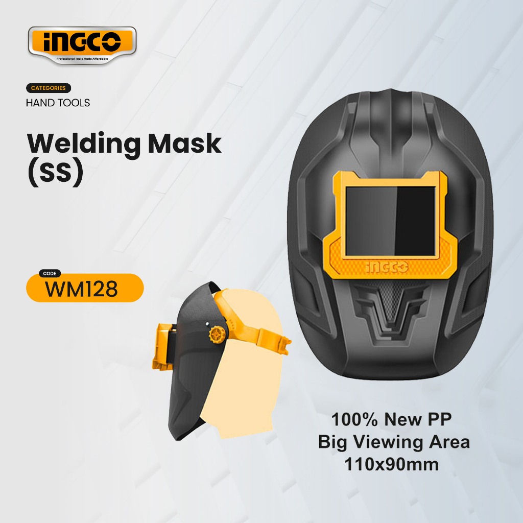 Ingco Welding Mask 100% PP Material SUPER SELECT WM128 IHT | Shopee ...