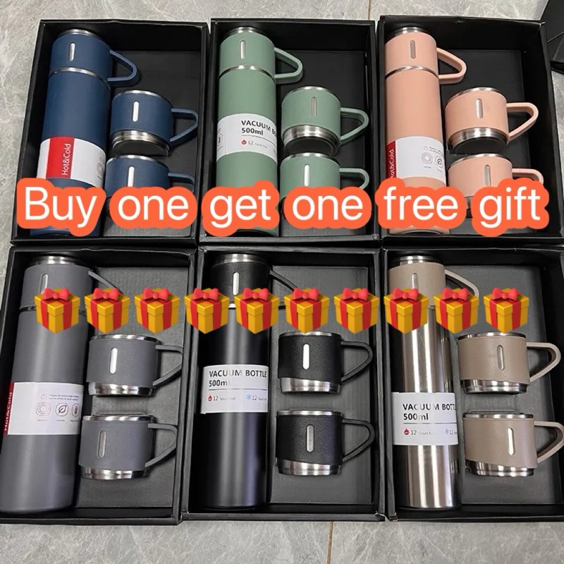 WXD Vacuum Thermos Flask set cup Top Grade Stainless Steel Gift Modern ...