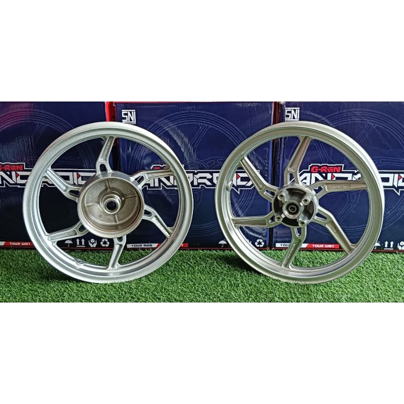 G-REN HARD ALLOY MAGS ANDROID (1.85/2.15 ×14) HONDA CLICK 125/150/160 ...