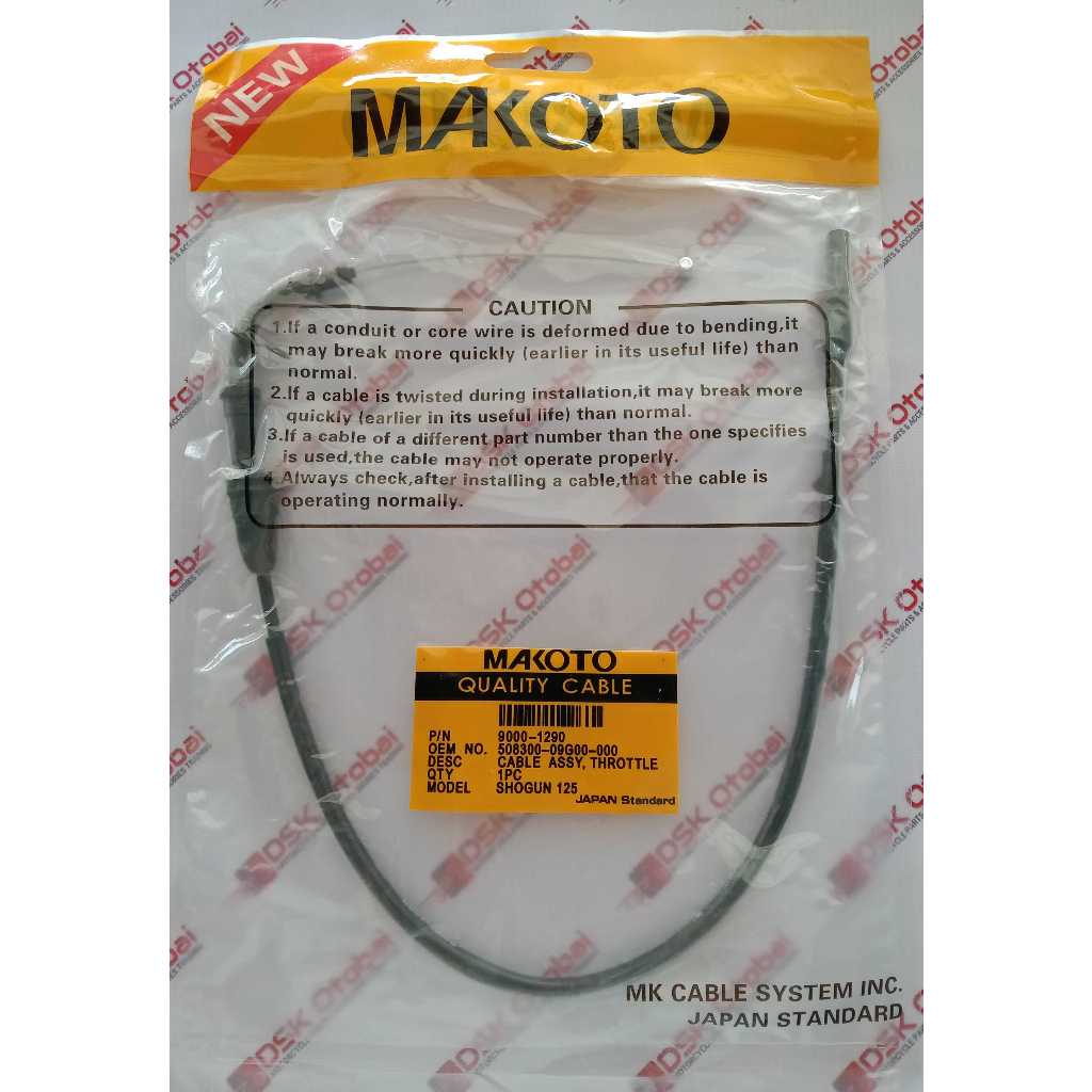 Shogun 125 Throttle Cable / Gas Cable (Makoto) | Shopee Philippines