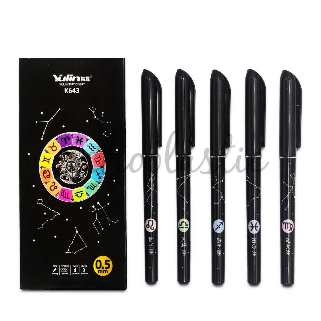 K643 "Zodiac Signs" Gel Pen (12pcs/box) | Shopee Philippines