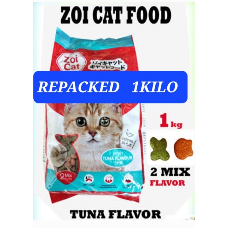 Zoi cat food Repacked 1kilo(Tunaflavor) | Shopee Philippines
