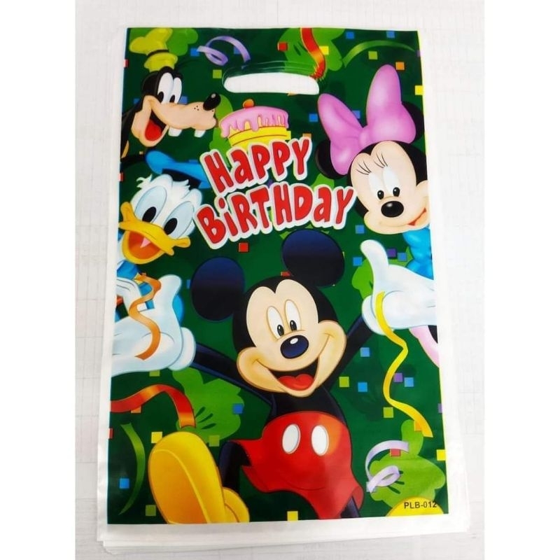 PARTY WITH HAPPY NOTES - MICKEY MOUSE PARTY LOOTBAGS / LOOT BAGS (1 ...