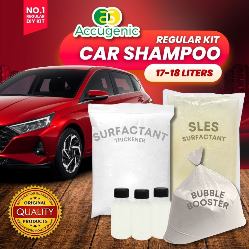 Accugenic DIY Car Shampoo Kit Premium 17L Yield Highly Concentrated ...