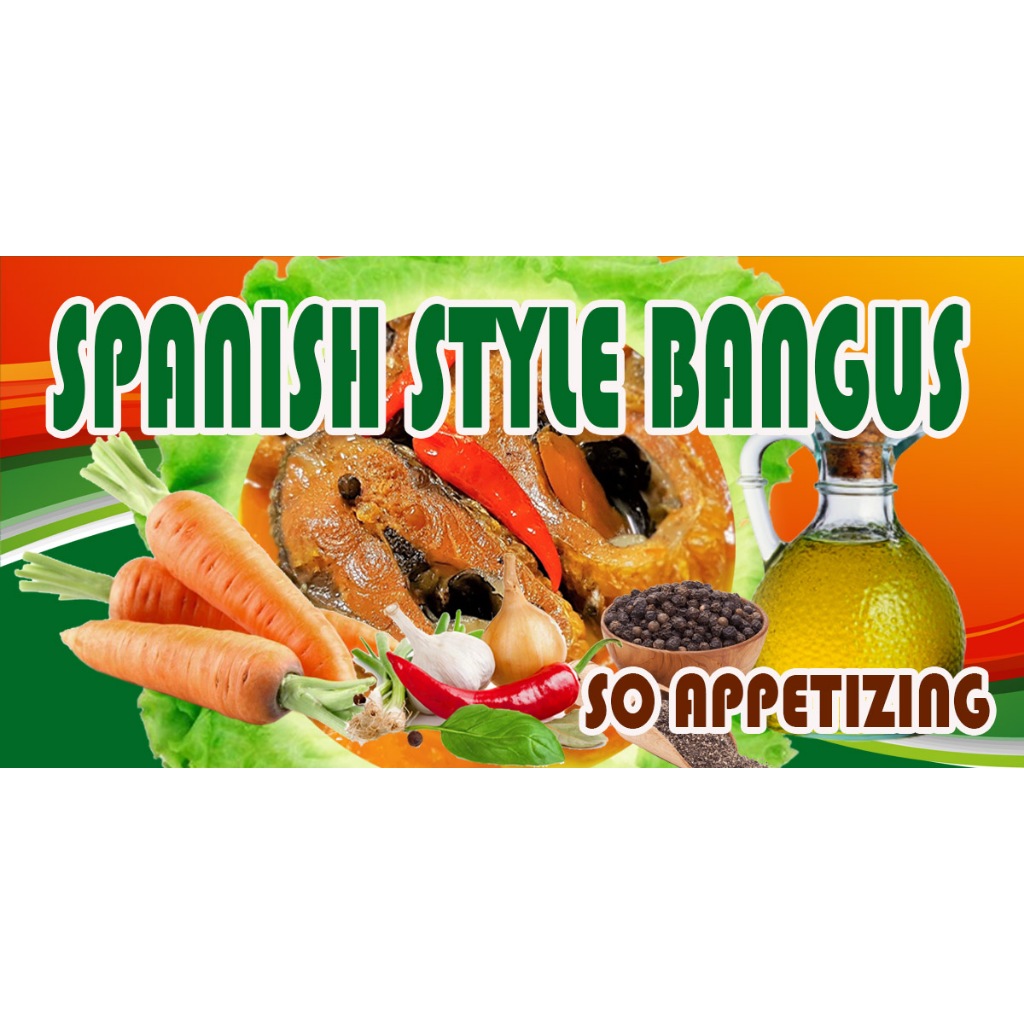 SPANISH STYLE BANGUS READY TO USE STICKER LABELS (NOT CUSTOMIZED OR ...