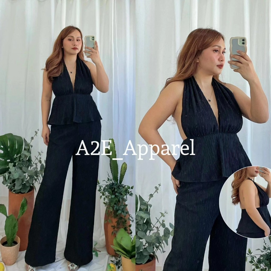 A2E | Cera Coords | Sexy Summer Terno Coordinates Backless Low Neckline ...