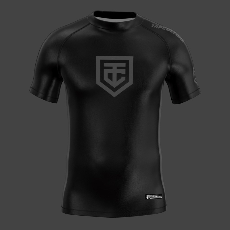 TC Comp V1.2 Men's Short Sleeve Black and Grey Rash Guard | Shopee ...