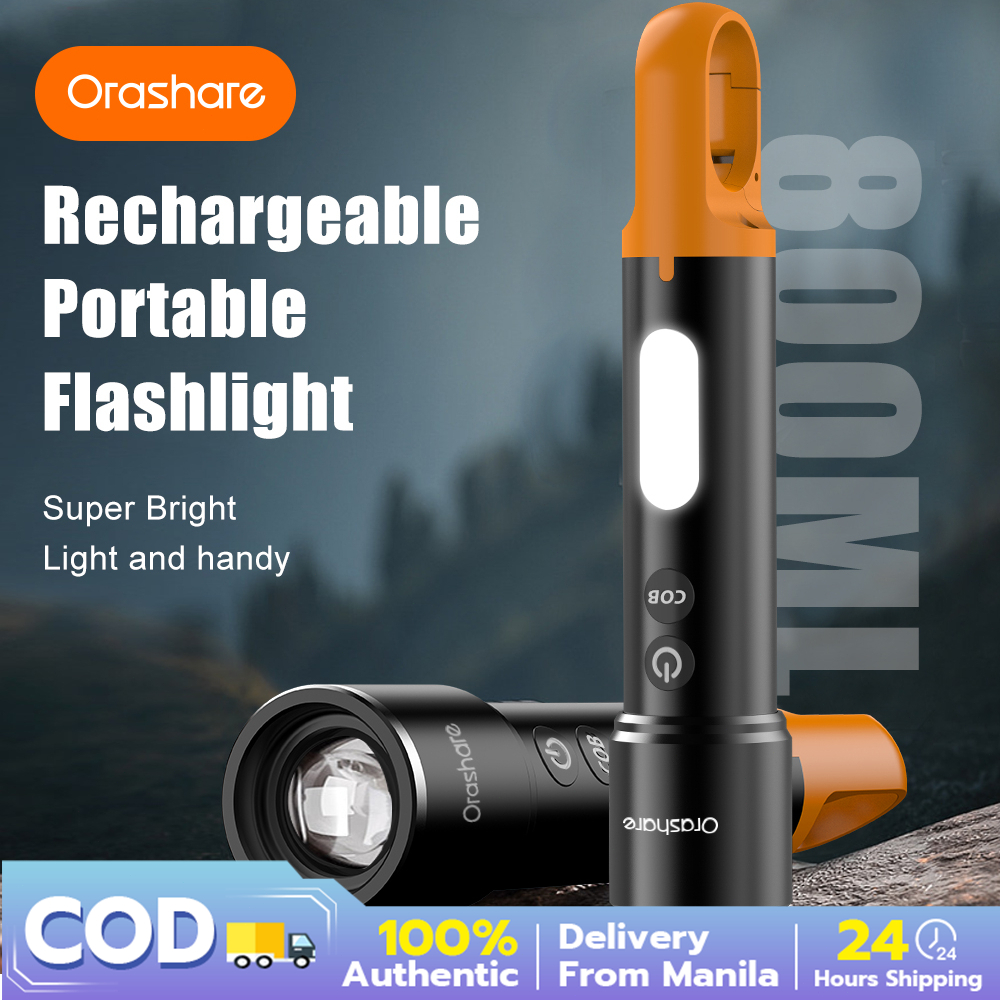 OL03 Led Flashlight Torch Light COB M77 Super Bright Torchlight With ...