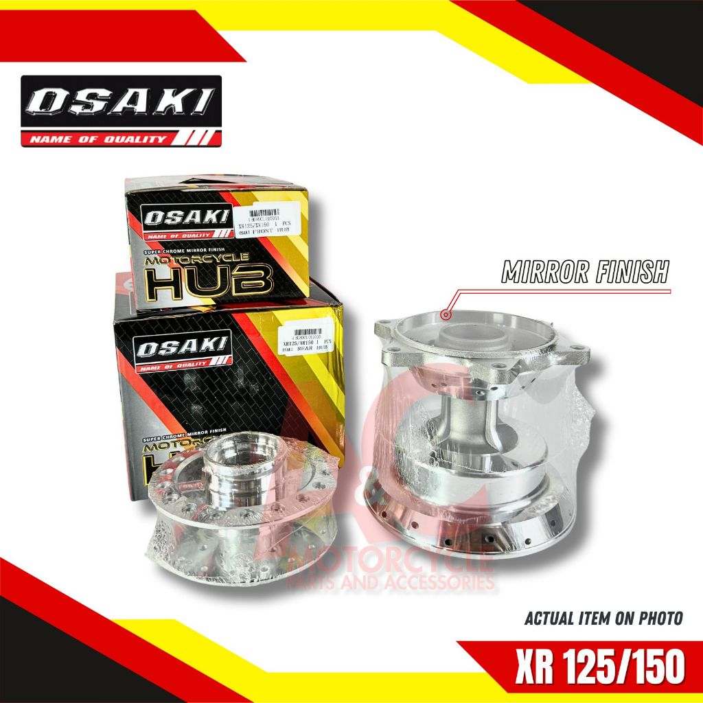 Osaki XR125 XR150 Hub Set (Front and Rear Hub) | Shopee Philippines