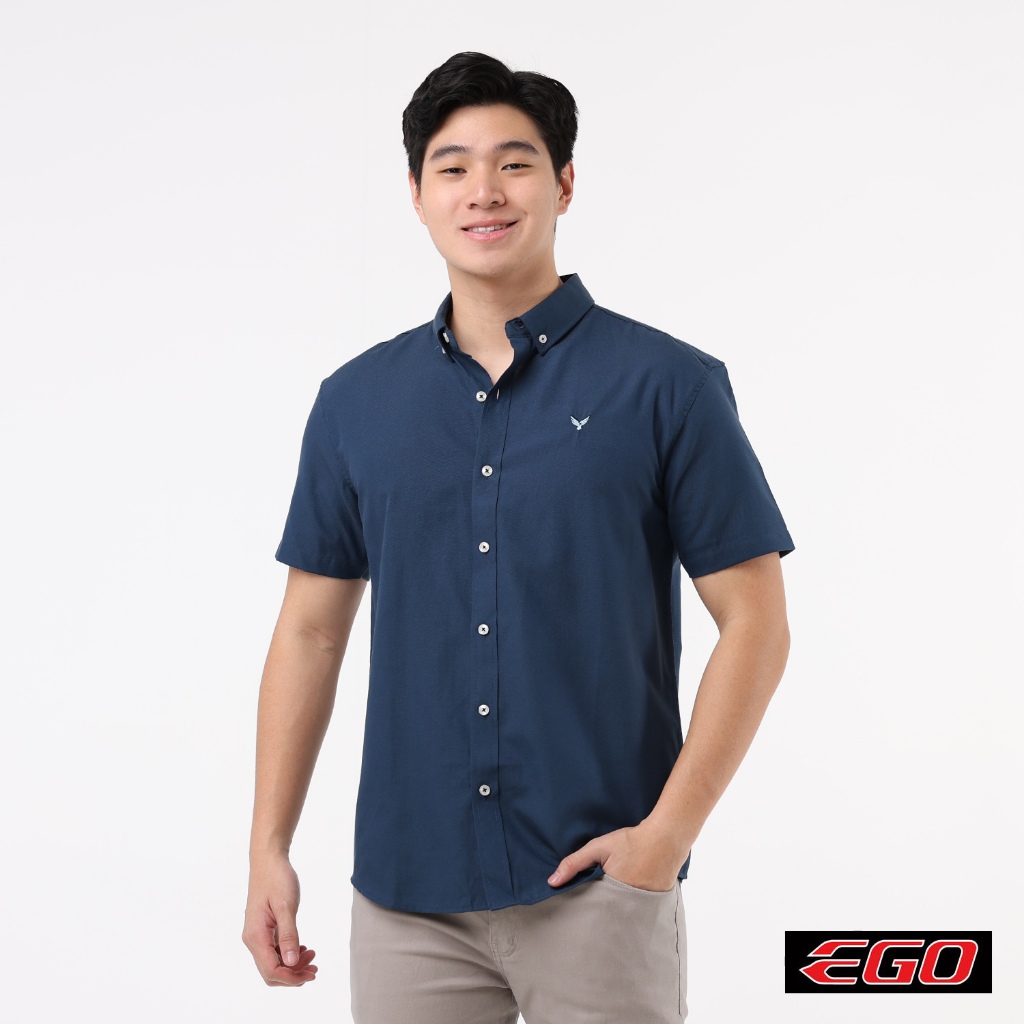 Ego Woven Oxford Polo Short Sleeves EMT04-0792 | Shopee Philippines