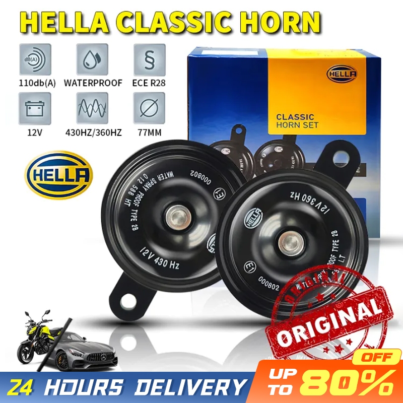 2pcs Original HELLA Horn Classic Horn Set Value Range For Motorcycle ...
