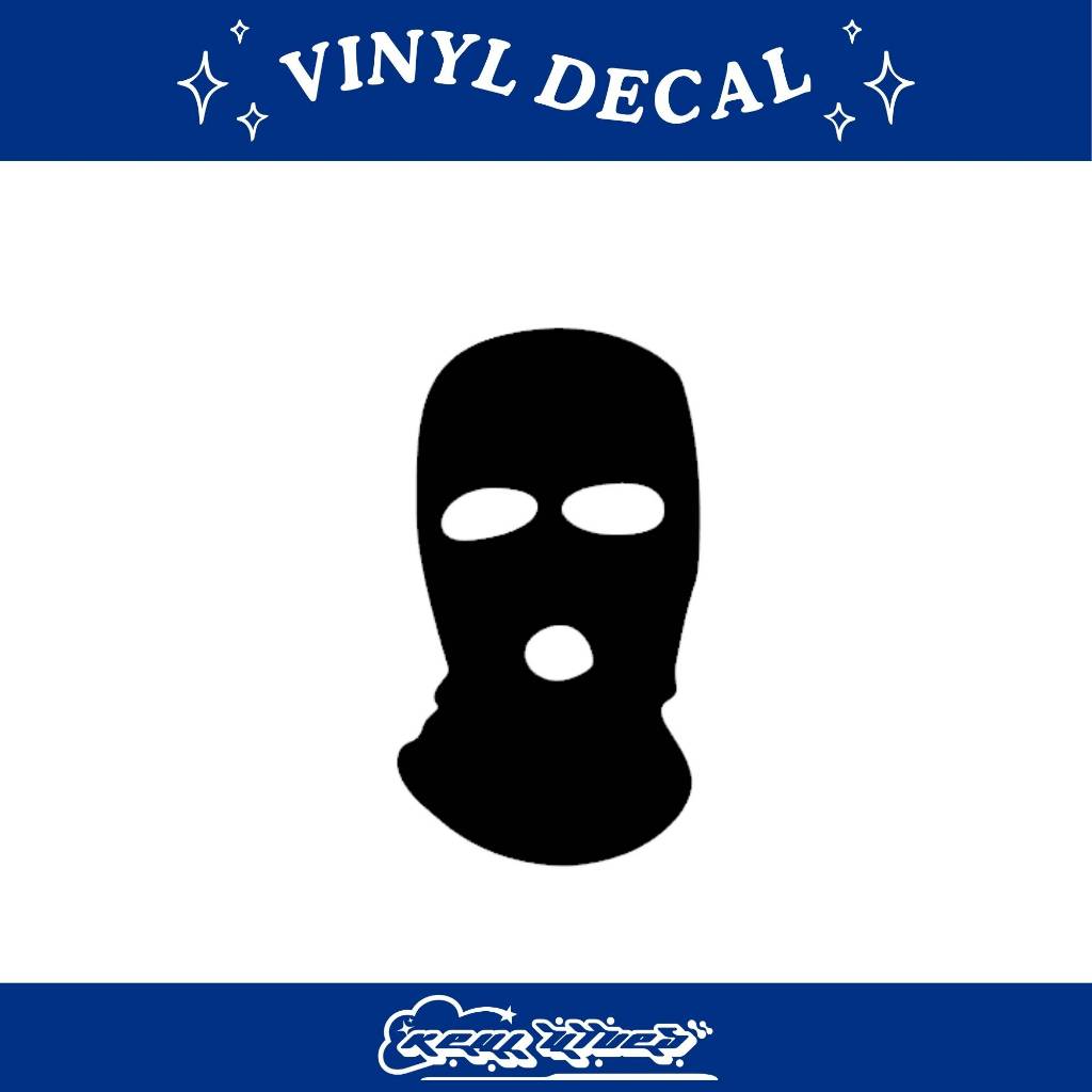 Balaclava Mask logo vinyl decals brand laptop tumbler sticker | Shopee ...
