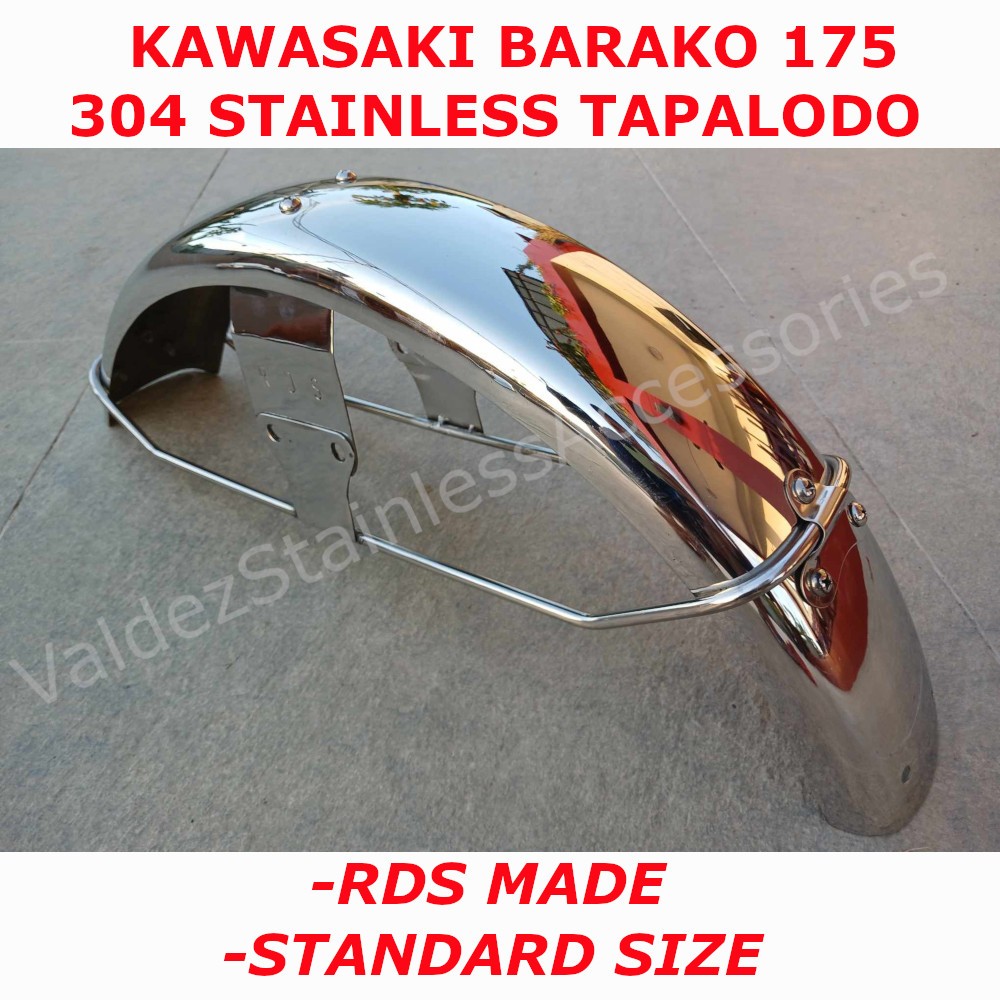 RDS BARAKO 175 FRONT FENDER , TAPALODO HARAP, 304 STAINLESS STANDARD ...