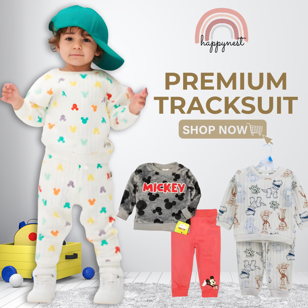Premium Tracksuit Mickey Mouse Baby Hoodie and Terno Set - Top ...