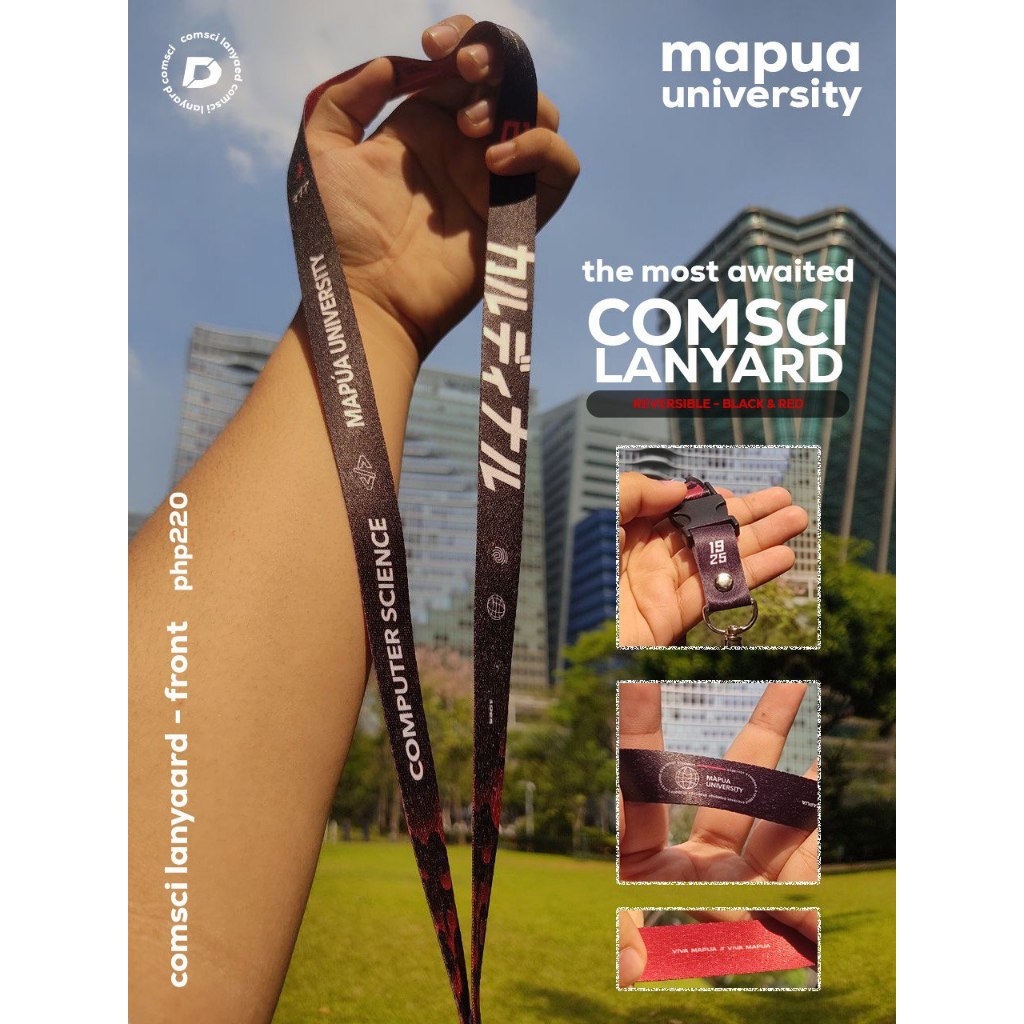 Mapua University (Computer Science - Japanese) REVERSIBLE Lanyard - 3/4 ...