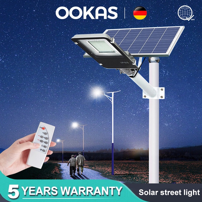 OOKAS Solar Street Lights Waterproof LED Solar Light Outdoor 100W 200W ...