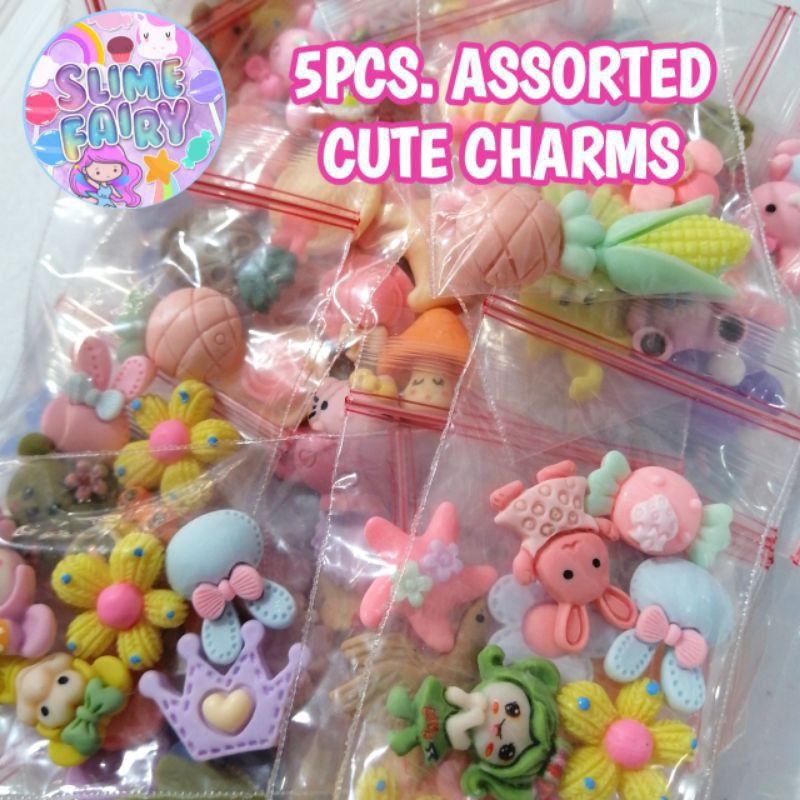 5PCS. ASSORTED CUTE CHARM SLIME FAIRY | Shopee Philippines