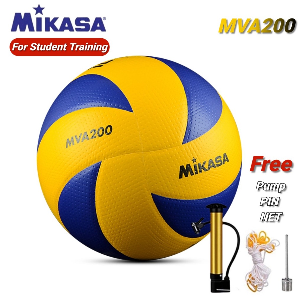 [Local] MIKASA MVA200 Volleyball Ball MVA 200 Volleyball Game Free Giveaway: PIN +NET+PUMP ...