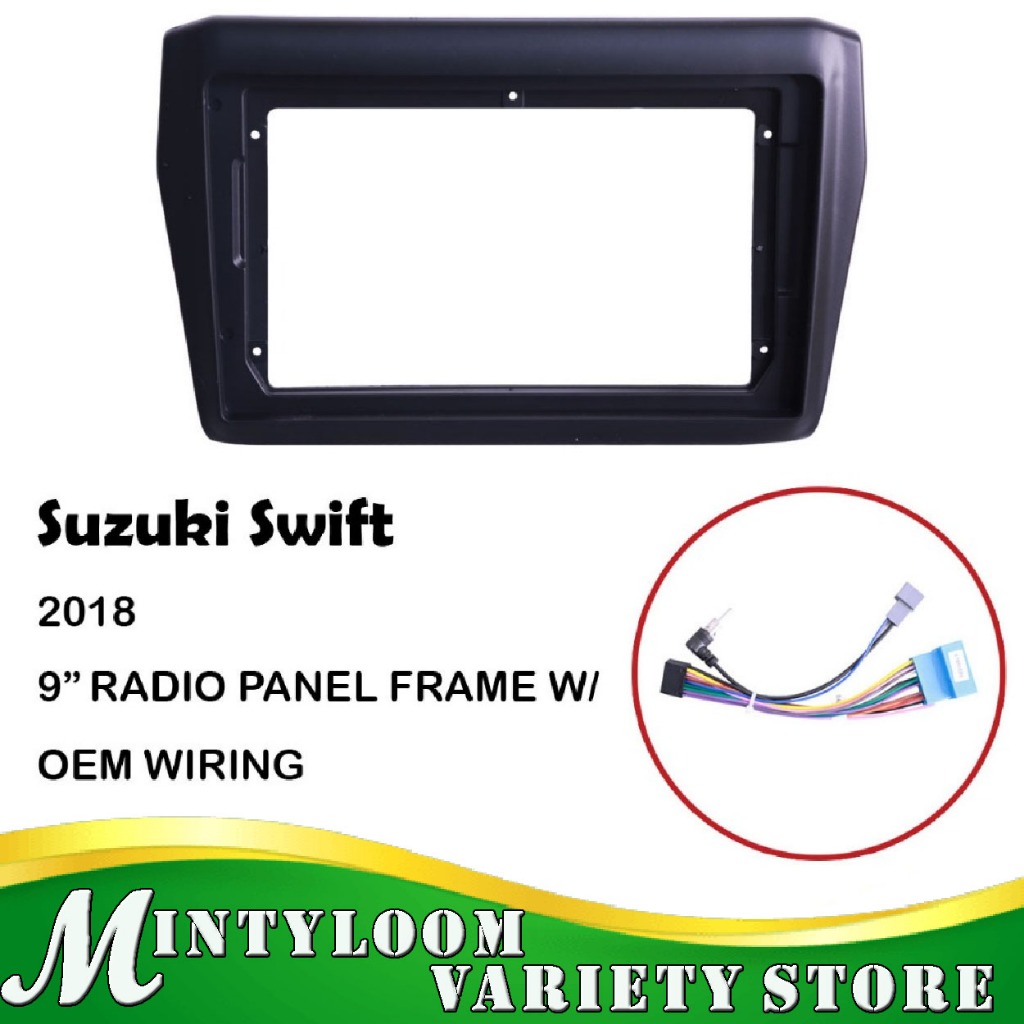 9 inch Car Dash Mounting Kits Stereo Panel For Suzuki Swift 2018 Car ...