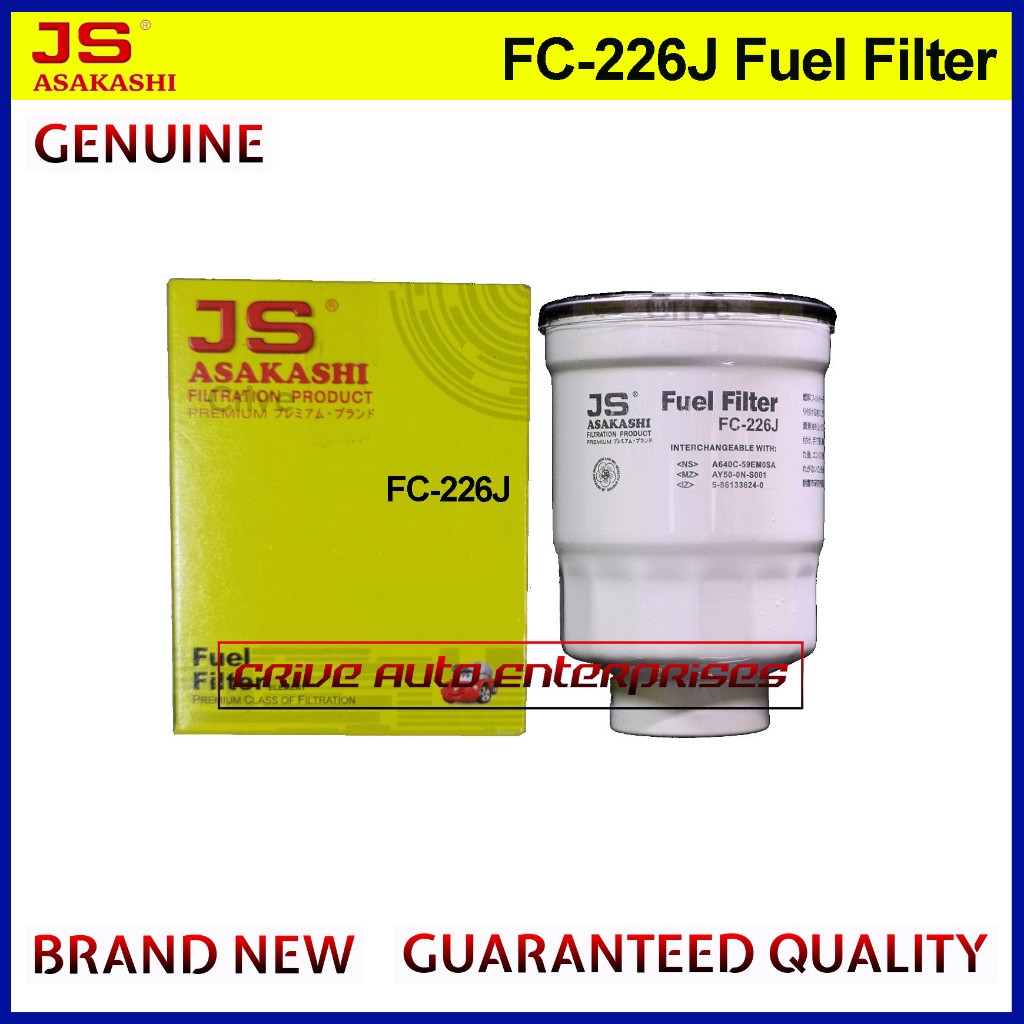 ORIGINAL JS Asakashi FC-226J Fuel Filter (FC226J, Vic FC-226, FC226 ...