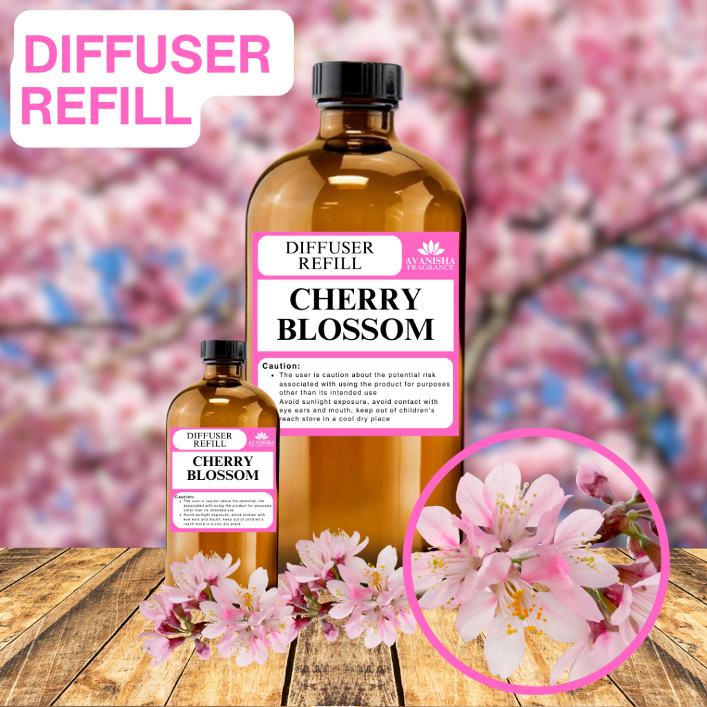 Cherry Blossom Diffuser Refill 120 ml Oil Base | Shopee Philippines